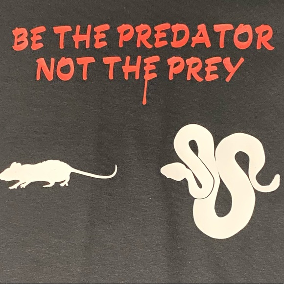 Clumsy Apparel | Shirts | Newcustom Black Graphic Tee Be The Predator ...